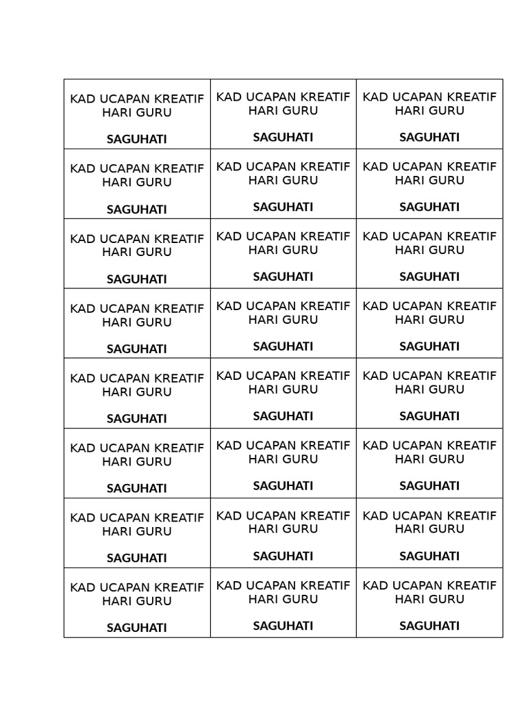 Kad Ucapan Kreatif | PDF