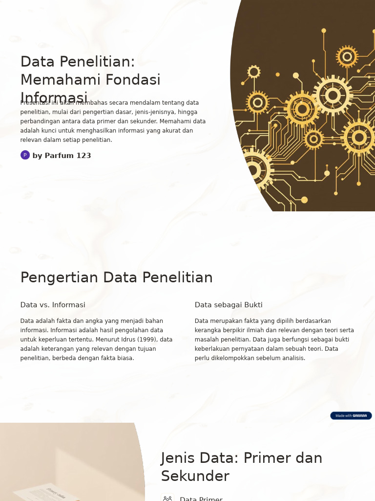 Memahami Data Penelitian dan Jenisnya | PDF