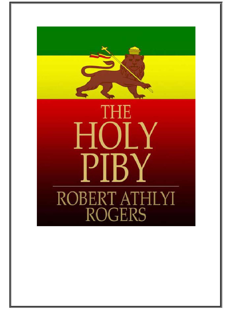 The Holy Piby: A Gospel for Ethiopia | PDF | Ham (Son Of Noah) | Elijah
