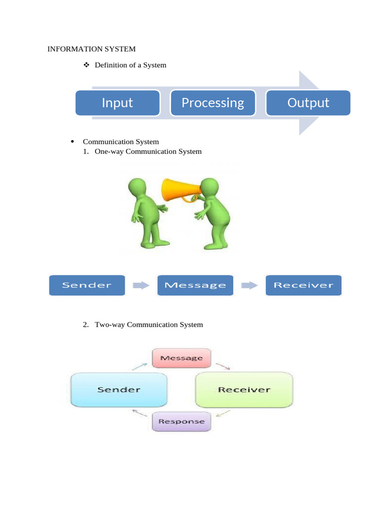 Diagram of Information System | PDF