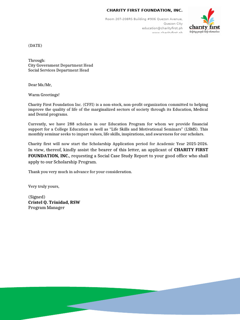 Request For SCSR | PDF