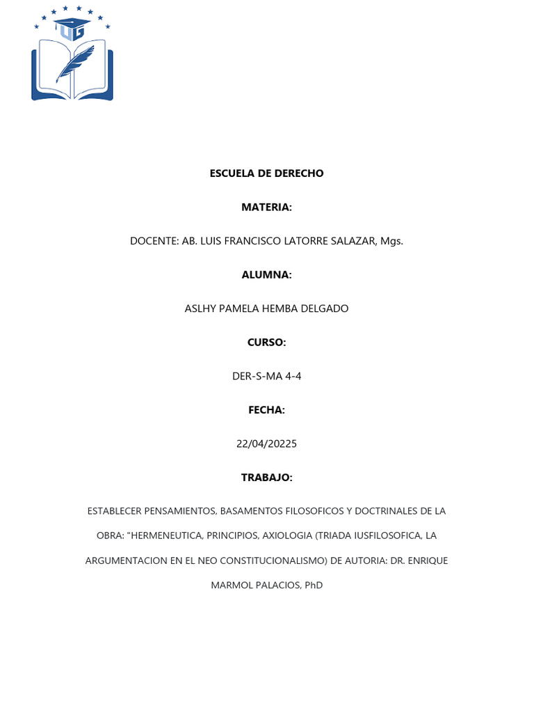 Trabajo Hemba | PDF | Hermenéutica | Verdad