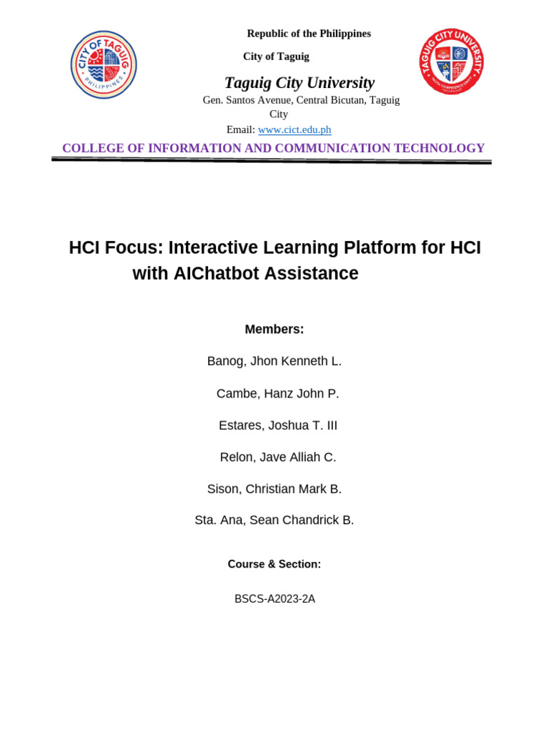 Week 12 Project Proposal | PDF | Human–Computer Interaction | Cognitive Science