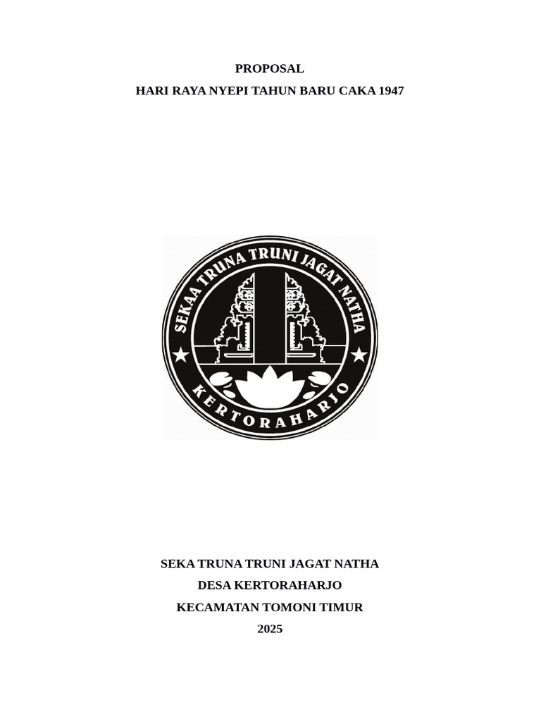 Proposal Pembuatan Ogoh-Ogoh Nyepi 2025 | PDF