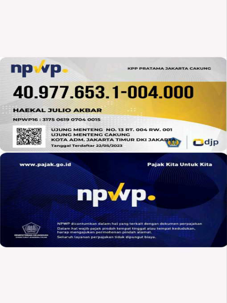 NPWP | PDF
