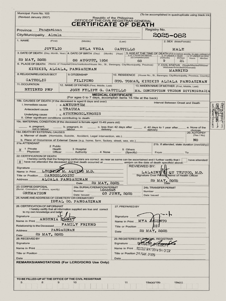 Death Cert v3 Scan | PDF