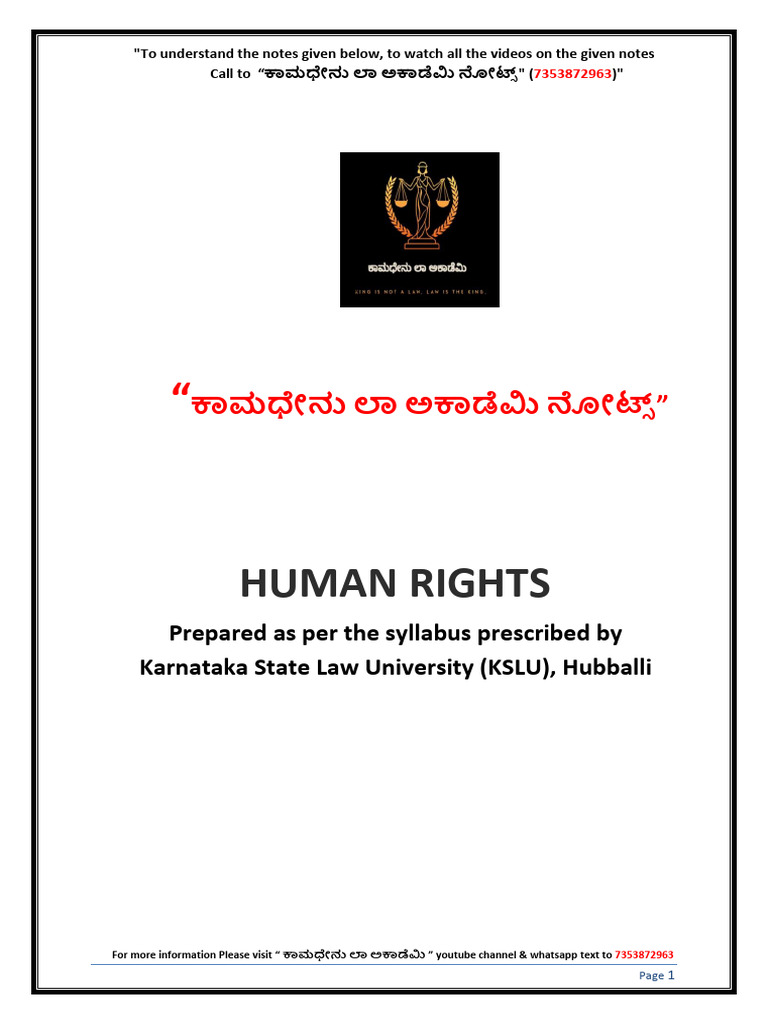 Human Rights Unit 1 PDF | PDF