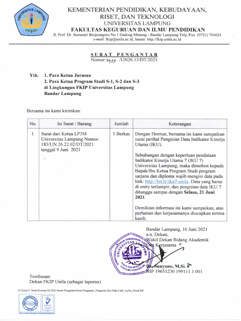 Pengantar Pengsisian Iku 7 Lp3m Kaprodi Merged | PDF