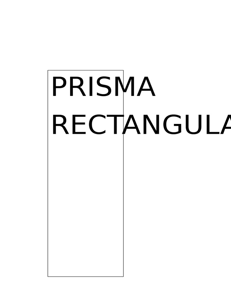 Características del Prisma Rectangular | PDF