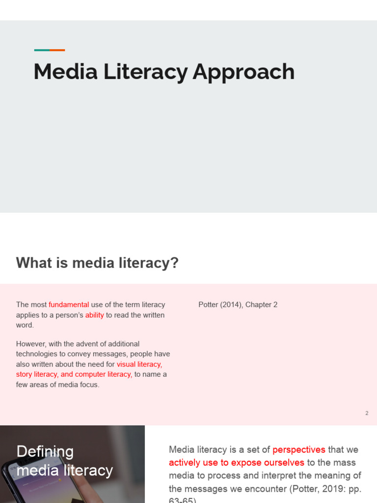 Lec 3 Media Literacy | PDF | Literacy | Liberal Arts Education