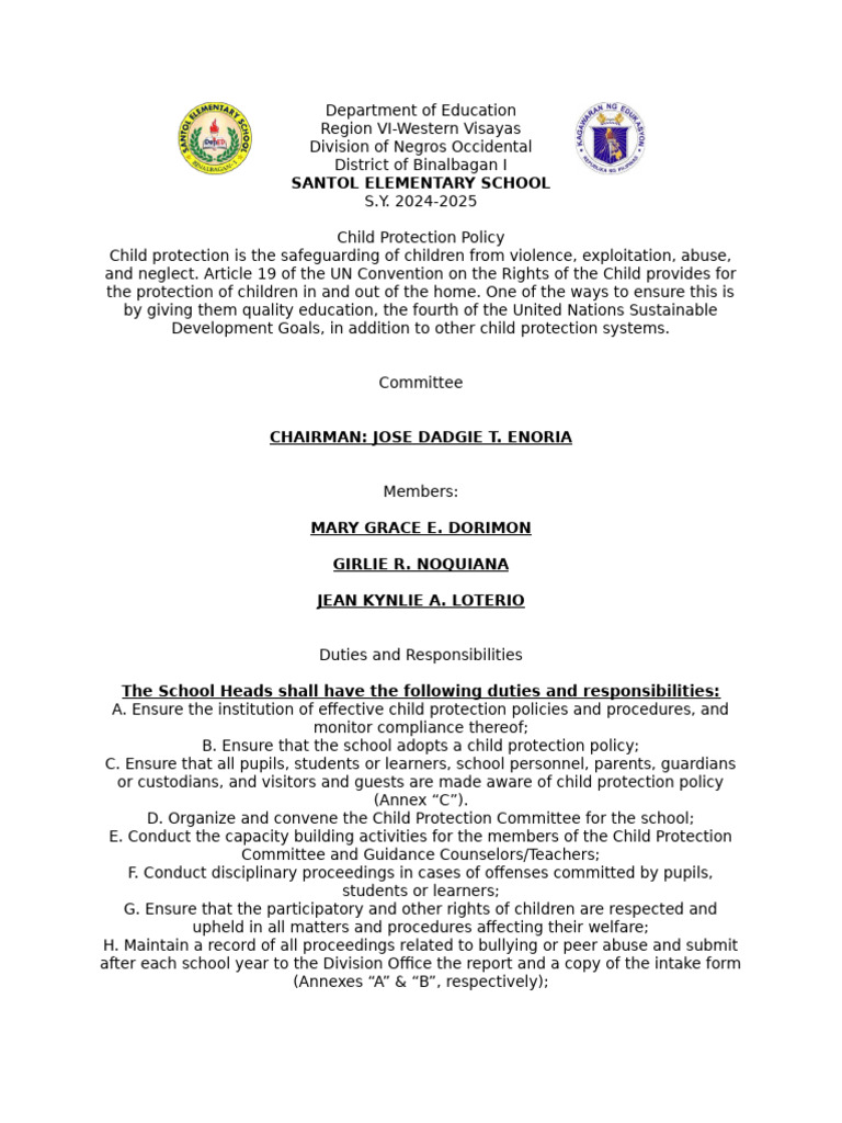 Child Protection Committee | PDF | Child Protection | Violence