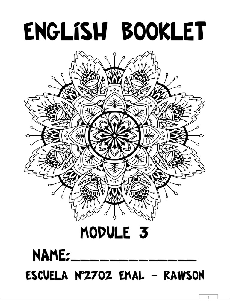 English Booklet - Module 3 - 2025 | PDF