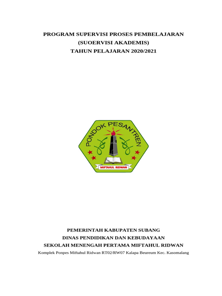 Program Supervisi | PDF