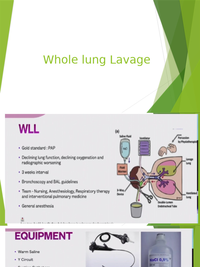 Whole Lung Lavage | PDF