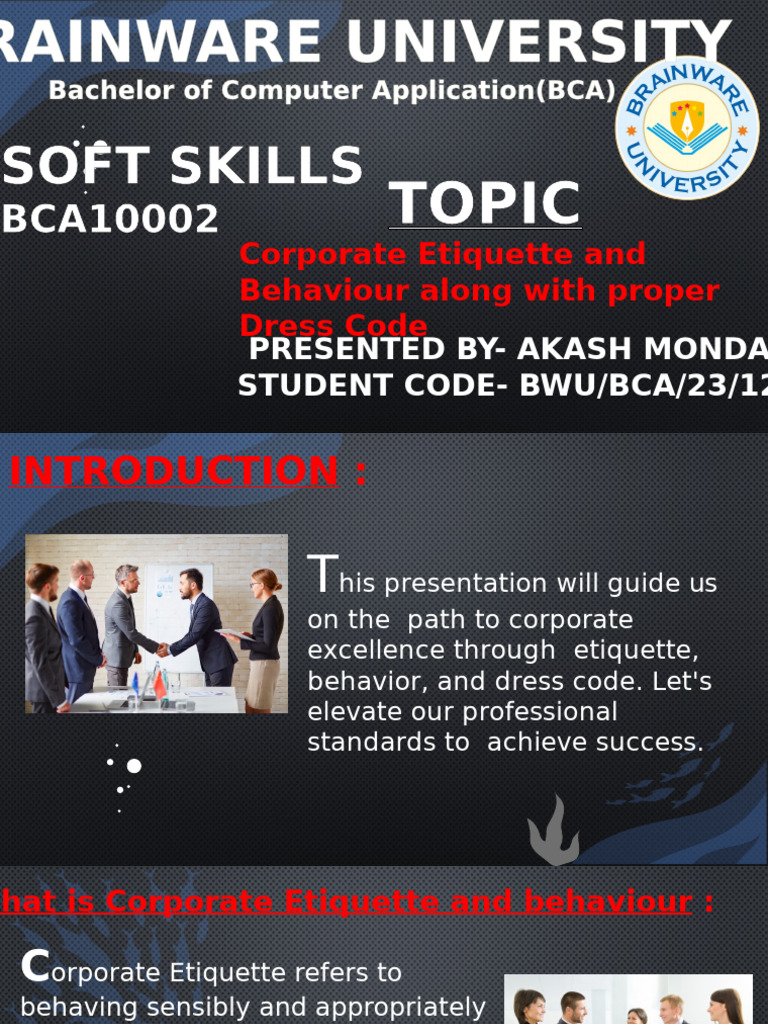 Soft Skills PPT Akash | PDF | Dress | Shoe