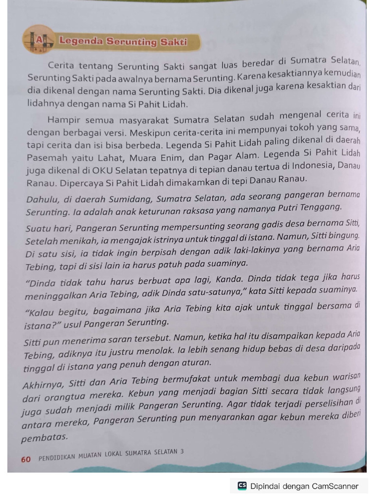 Mulok Sumatra Selatan Bab 7 | PDF