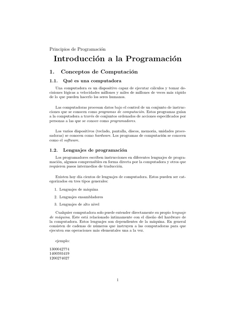 Programación - Material Complementario | PDF | Lenguaje de programación | Programación