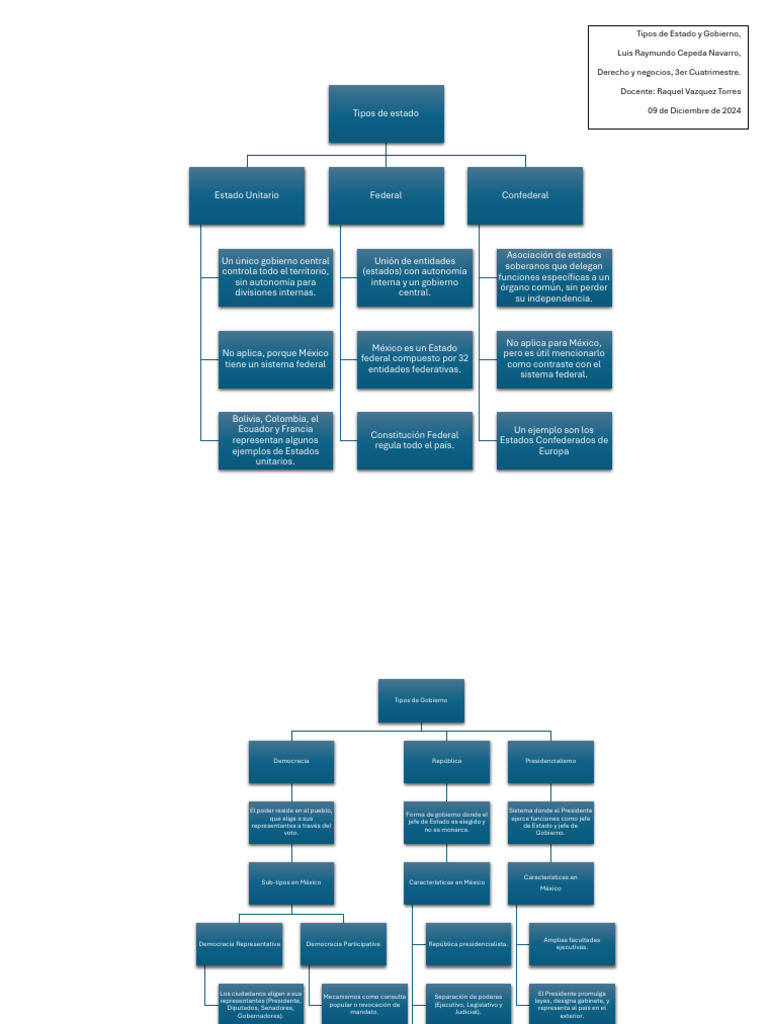 Luis Cepeda MapaConceptual 4 | PDF | Gobierno | Federalismo