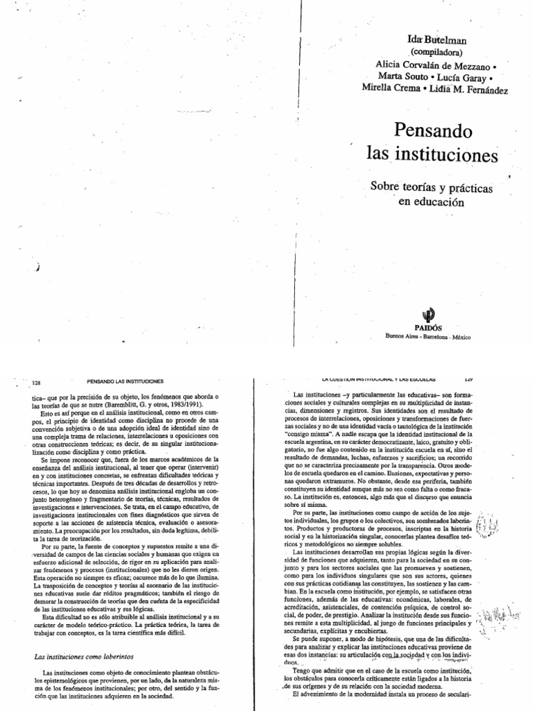Complementario de Lucia Garay | PDF | Institución | Conocimiento