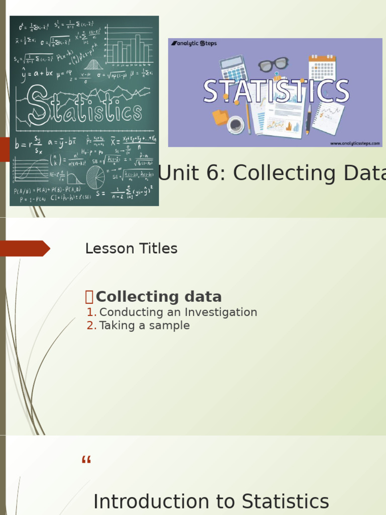 6. Collecting Data | PDF