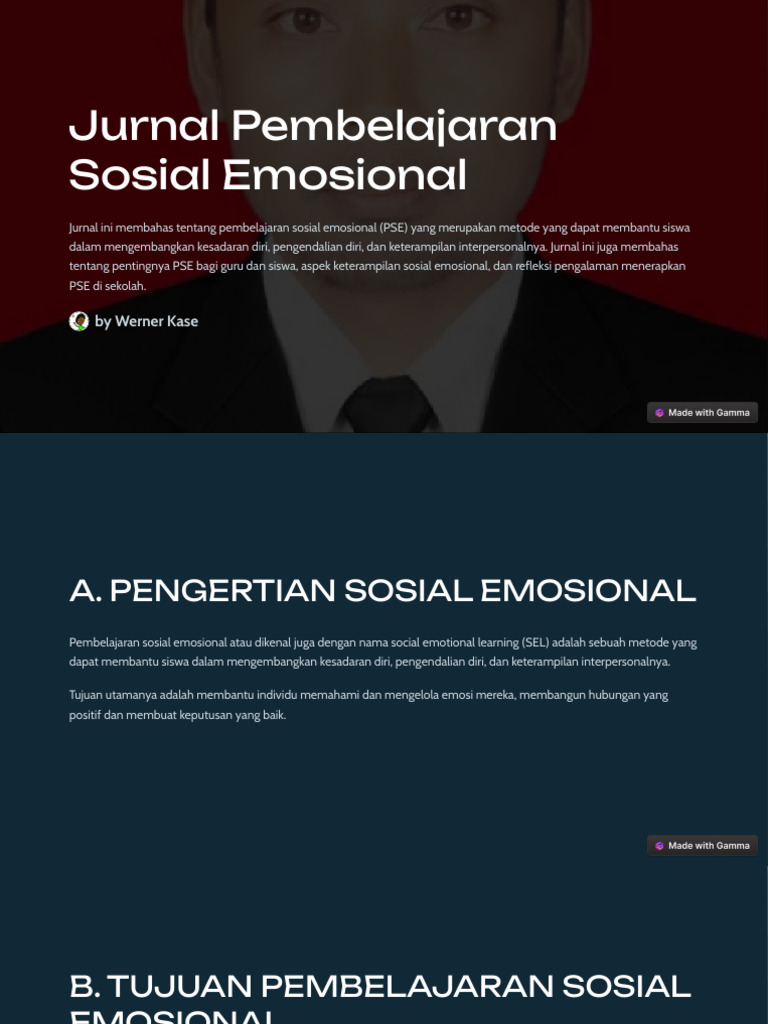 Jurnal Pembelajaran Sosial Emosional | PDF