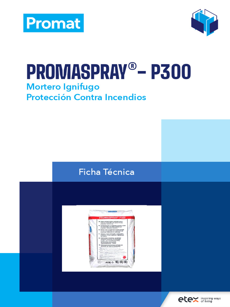 FT Promaspray-P300 Promat Enero 2023 v1 | PDF | Agua | Hormigón