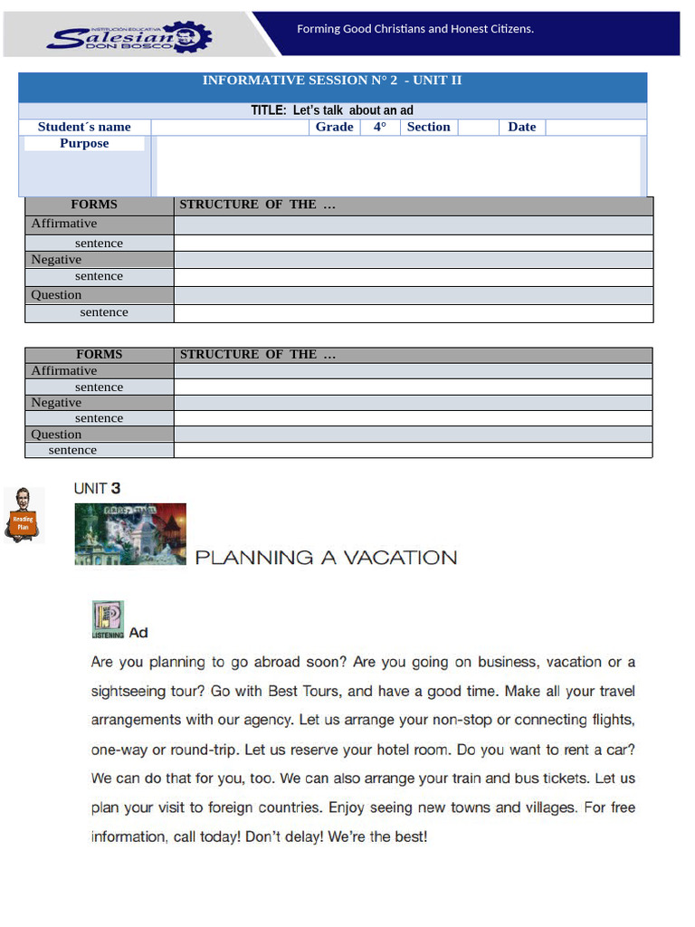 ENGLISH MATERIAL2 4th U2 | PDF | Learning | Languages
