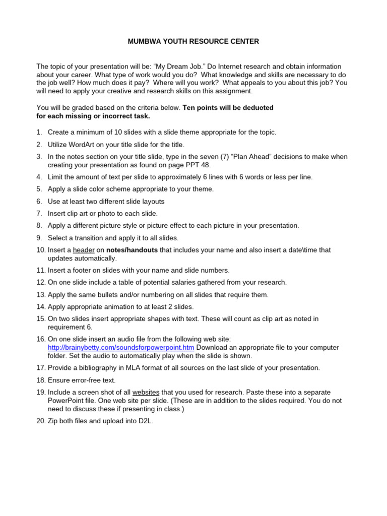 PowerPoint Practical Exam | PDF