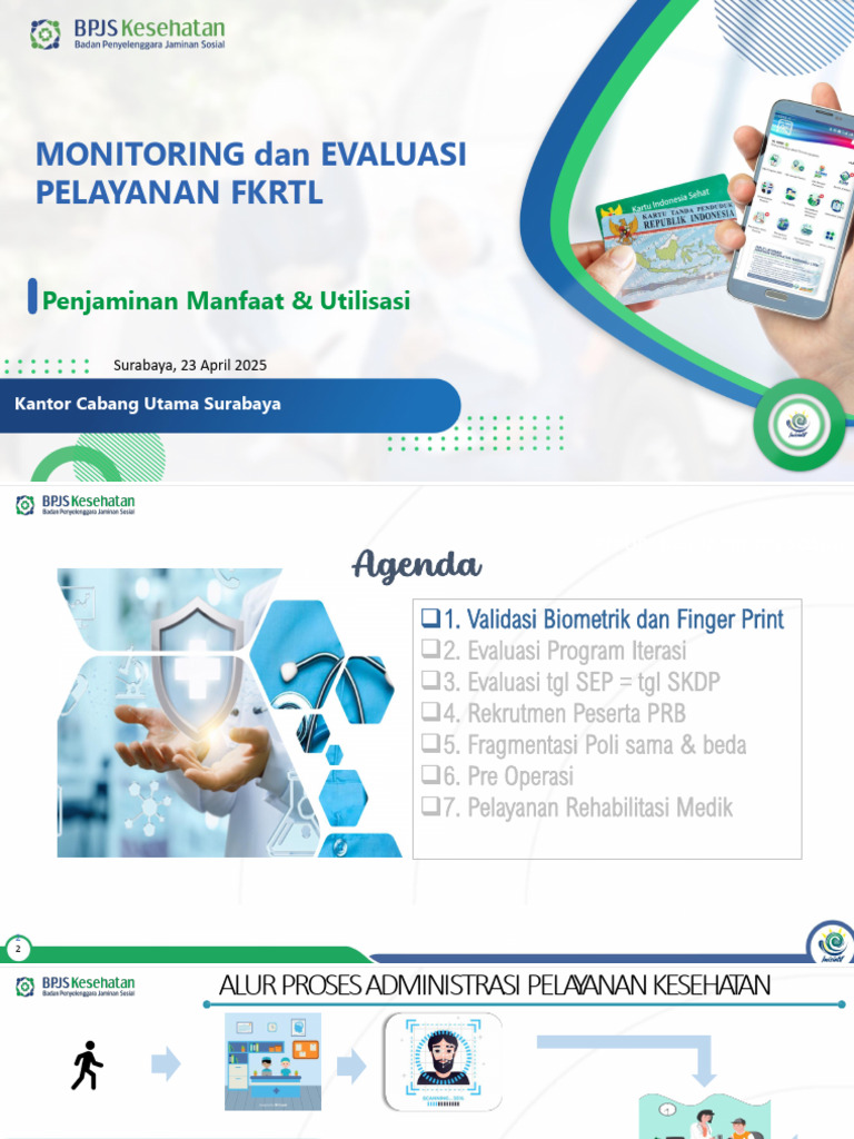 Materi Monev Bulanan Pelayanan FKRTL (23 April 2025) | PDF