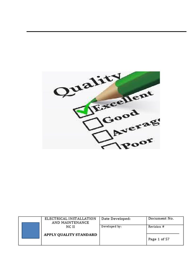 Apply Quality Standard | PDF | Inventory | Specification (Technical ...