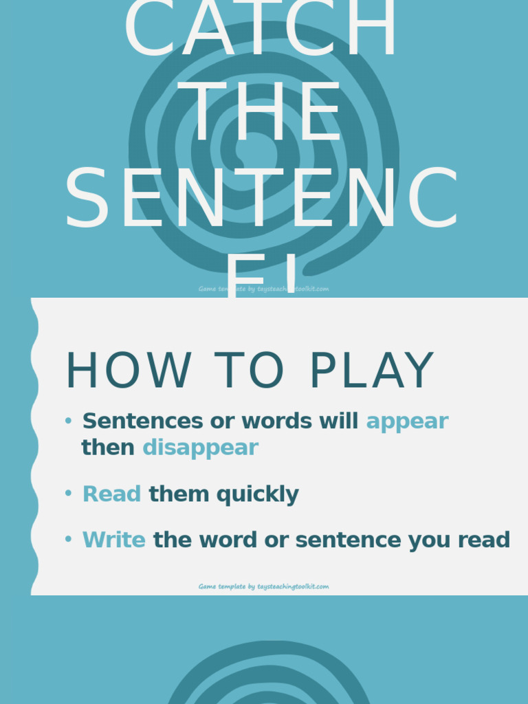 SKG5 U3 GRAMMAR Catch the Sentence | PDF