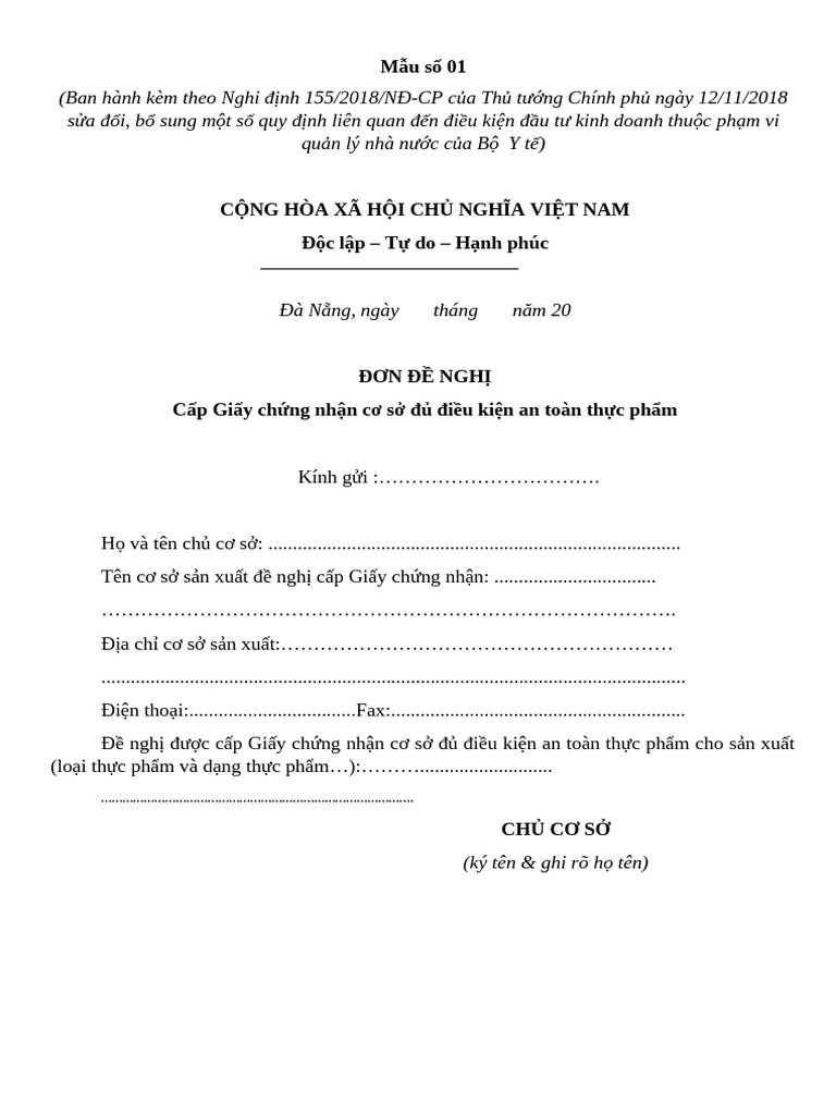 Don de Nghi Cap GCN (Mau So 01-Phu Luc 1) | PDF