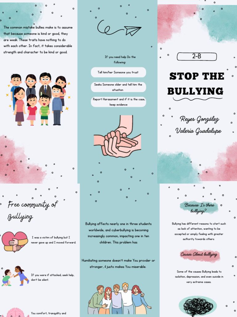 Tríptico Inglés - 20250606 - 192533 - 0000 | PDF | Bullying | Cyberbullying