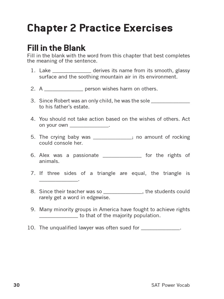 Chapter 2 Practice Exercises | PDF