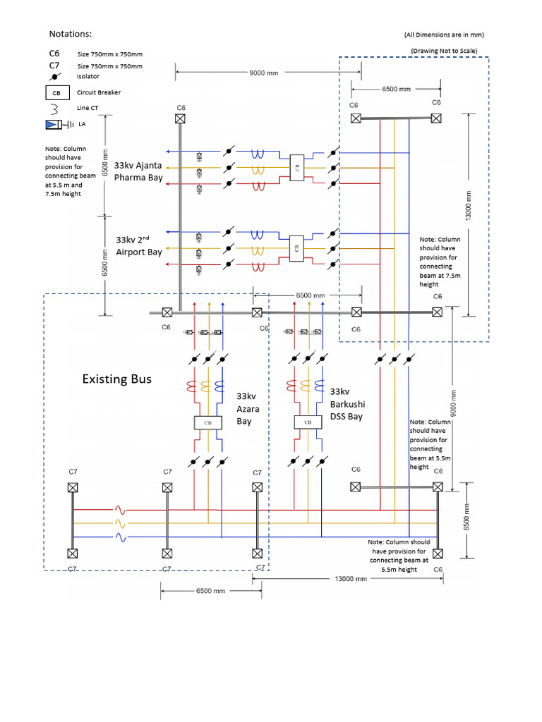 33kV Single Line Diagram Overview | PDF