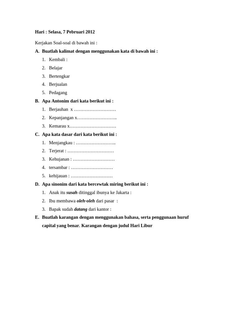 LATIHAN SOAL RACHMANDA | PDF