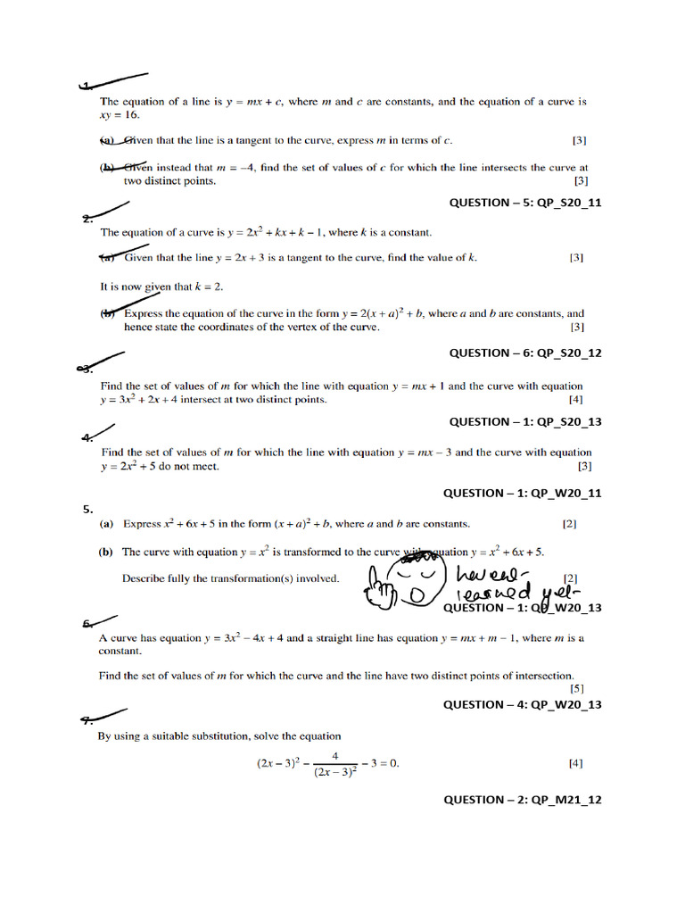 Quadratics Practice | PDF