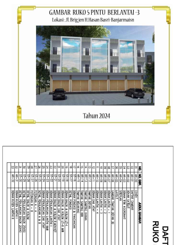 Ruko Kayu Tangi Imb-1 | PDF