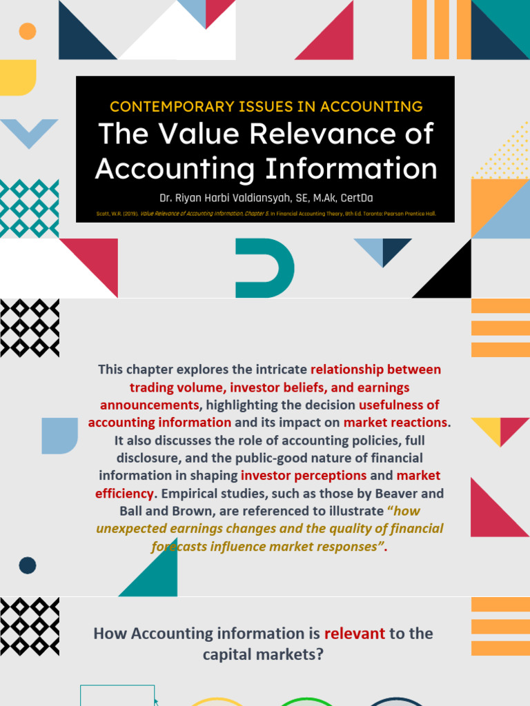 Contemporary Issues in Accounting - Pertemuan IV | PDF | Financial ...