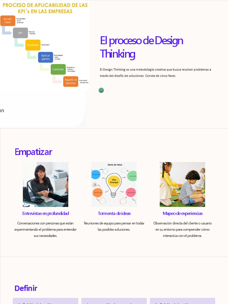 El Proceso de Design Thinking | PDF | El pensamiento de diseño | Creatividad