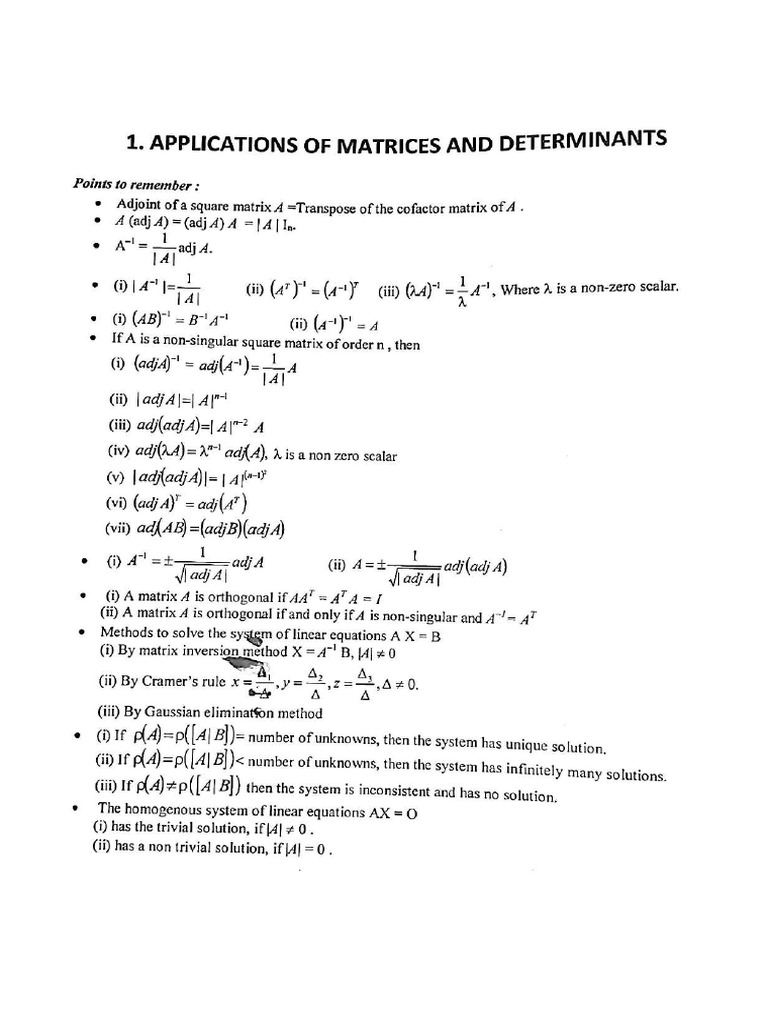 One Mark Solutions Class 12 | PDF