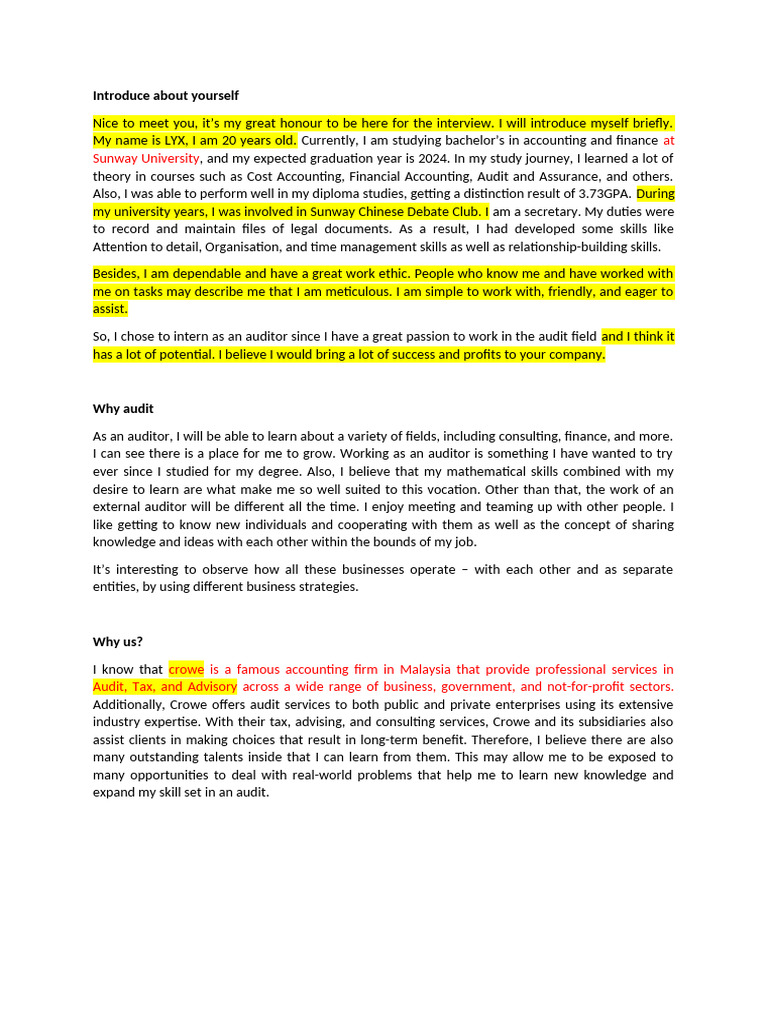 Interview Guideline | PDF | Audit | Knowledge