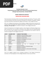 Convocation Application Form | PDF