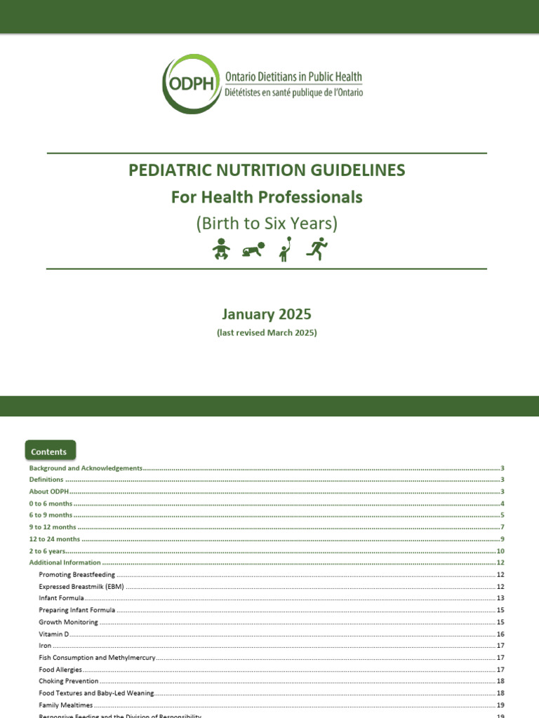 Fhnag 2025 en Pediatric Nutrition Guidelines | PDF | Breastfeeding ...