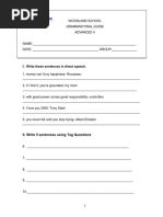Integrated Grammar Worksheet For Practice | PDF