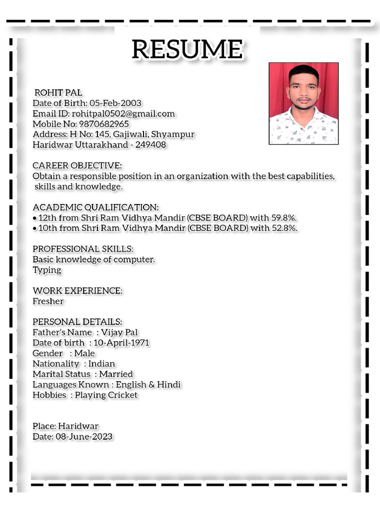 Rohit Resume PDF | PDF