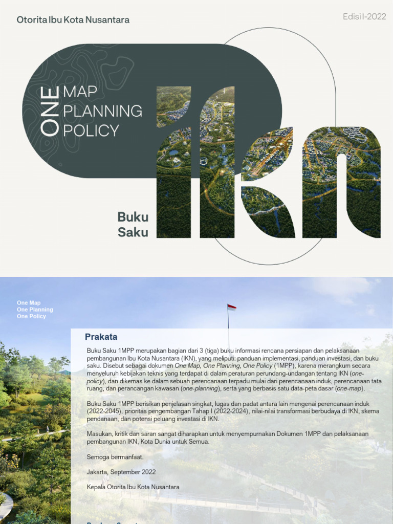 (2022) One Map, One Planning, One Policy IKN | PDF