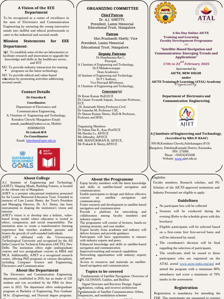 ATAL FDP Brochure May and June2025 | PDF