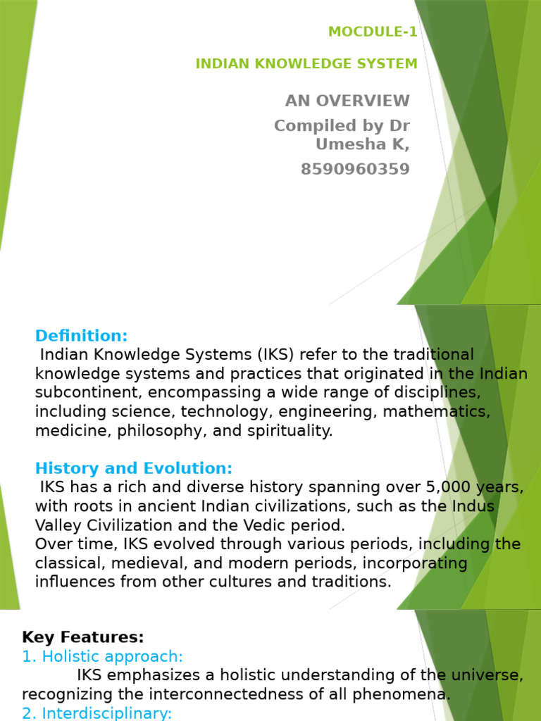 Overview of Indian Knowledge Systems | PDF | Vedas | Knowledge