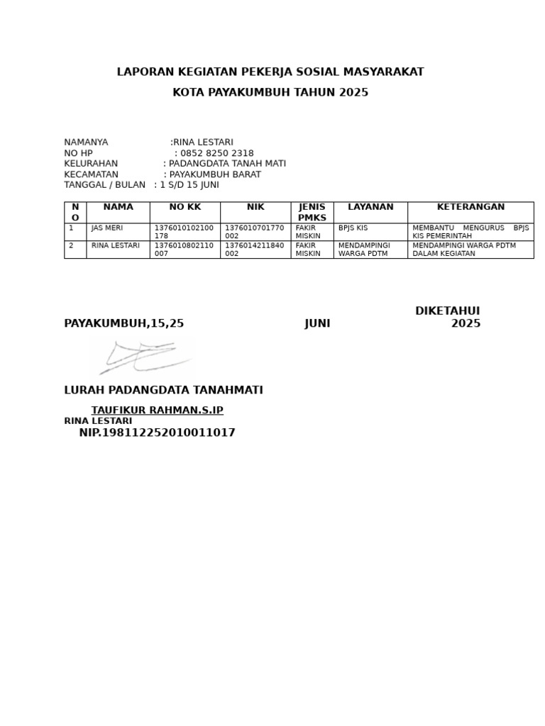Laporan Rina 2 | PDF